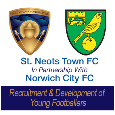 St Neots Town Football Club partnership with Norwich City Football Club