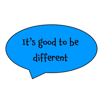 It's good to be different