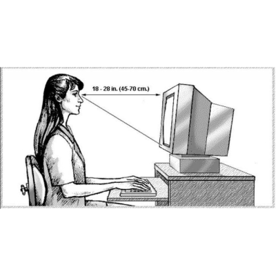 The best way to sit at a computer