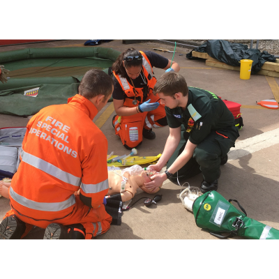Working with critical care paramedic students