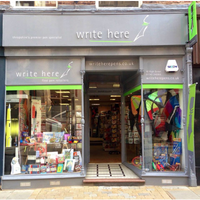 Write Here pen specialists and gift shop in Shrewsbury