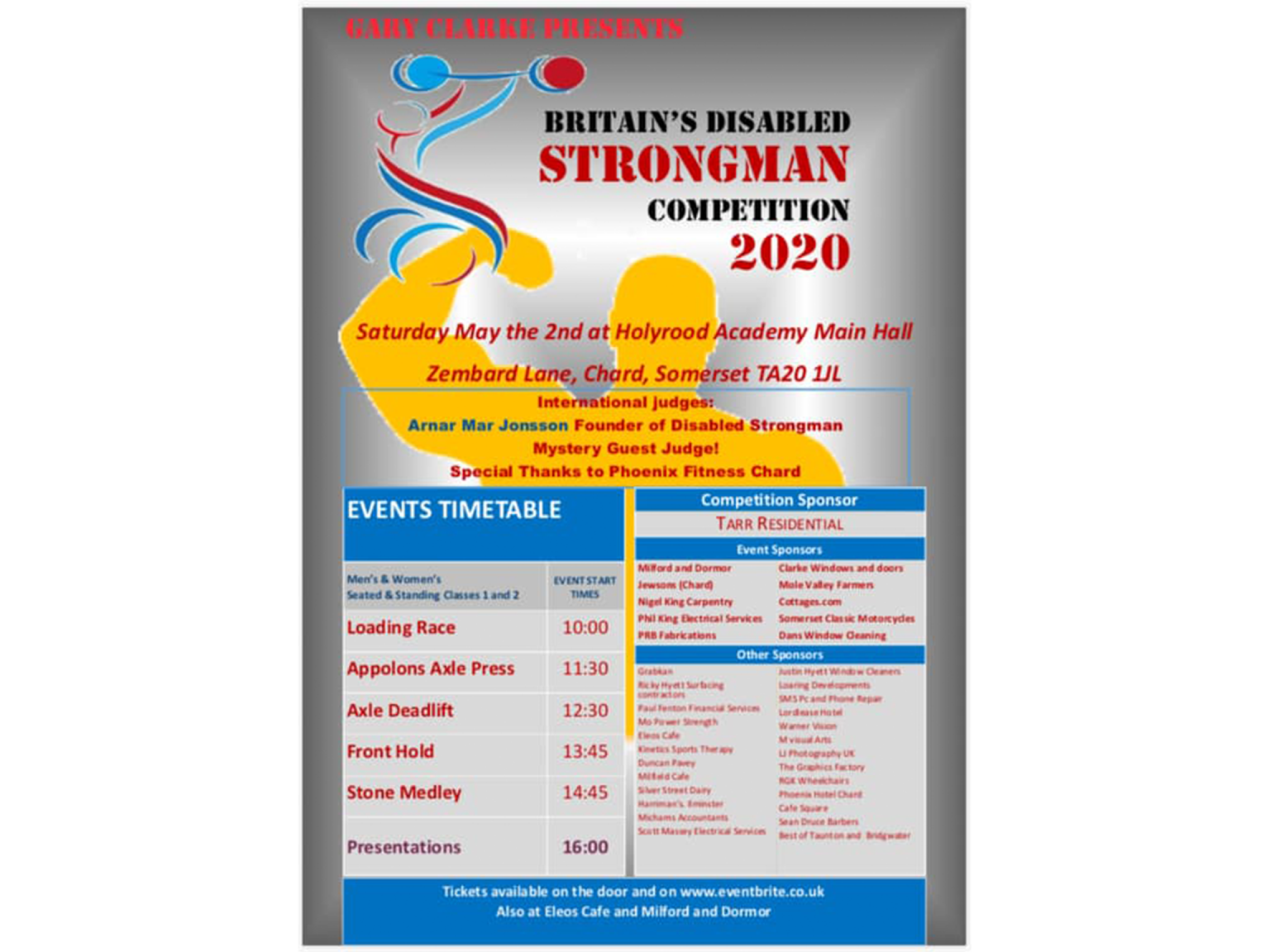 Britains Disabled Strongman Competition 2020