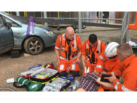 Working with critical care paramedic students