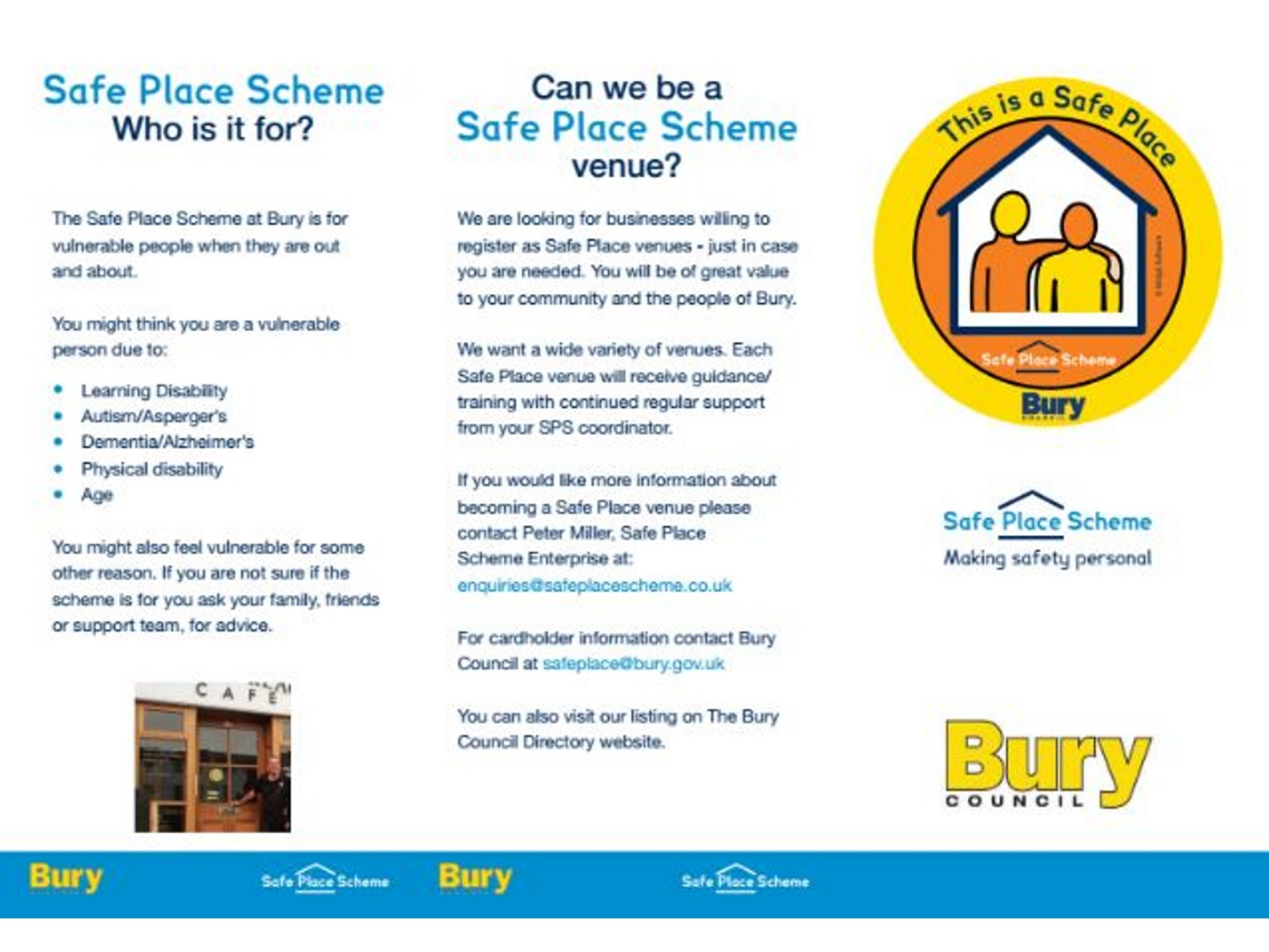 Find the Safe Places for Vulnerable People in Bury