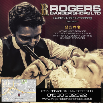 Rogers Barber Shops – the best barbers in Staffordshire and Cheshire